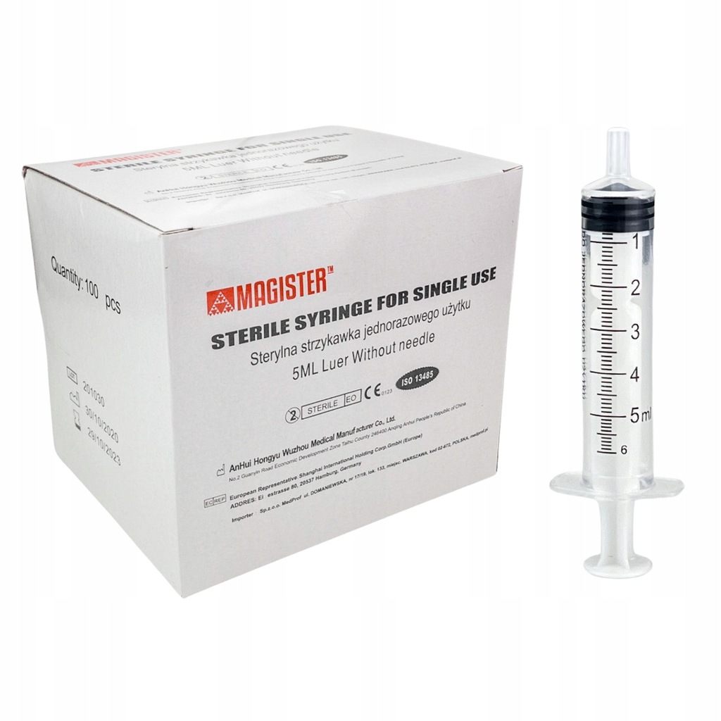 STRZYKAWKI 5ML 3 częściowe luer - 13469921017 - oficjalne archiwum Allegro