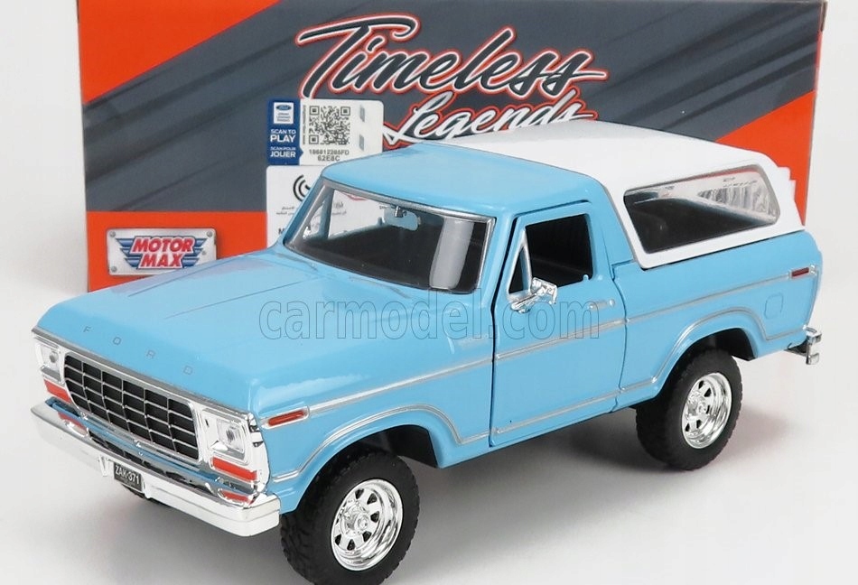 Motor-Max Ford Bronco Hard-Top, 1978,j. niebieski - 12405637864 ...