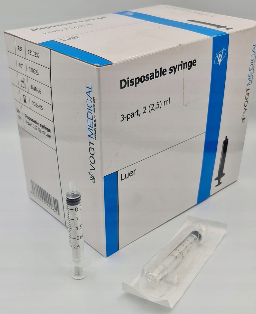 Strzykawka 2 ml op./100 szt. trzyczęściowa - 13617537456 - oficjalne ...