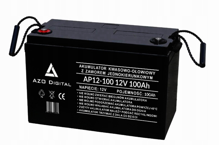 AKUMULATOR 12V 100Ah BEZOBSŁUGOWY VRLA MOCNY AGM - 12776903794 - oficjalne archiwum Allegro