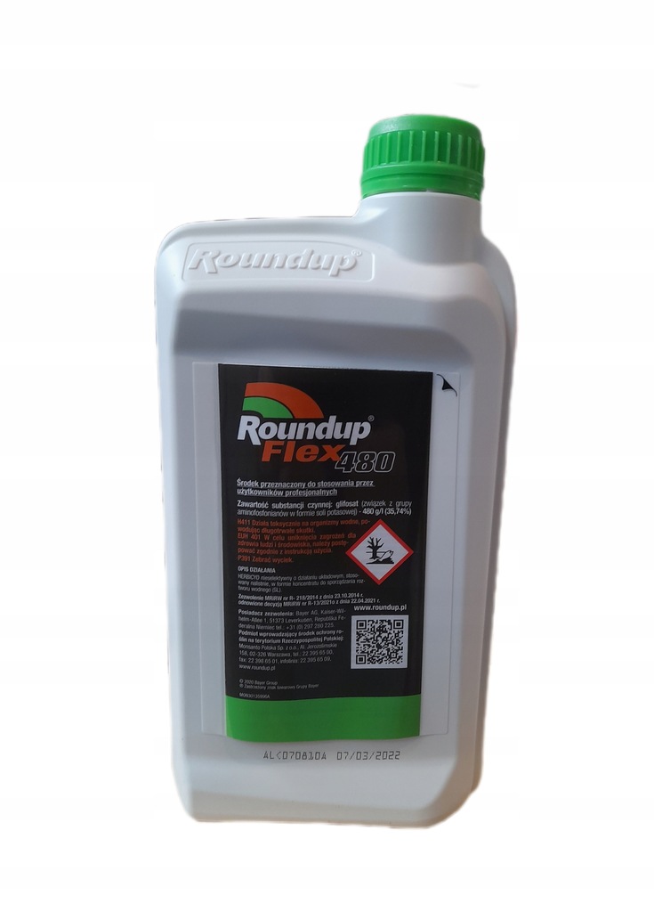 Roundup Flex 480 1L na chwasty BAYER - 13306308854 - oficjalne archiwum ...