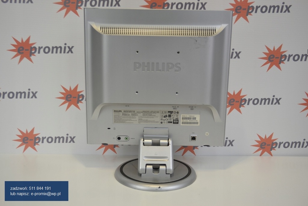 Philips 170B MONITOR LCD 17 cali GW FV DVI VGA - 6999447523 - oficjalne ...