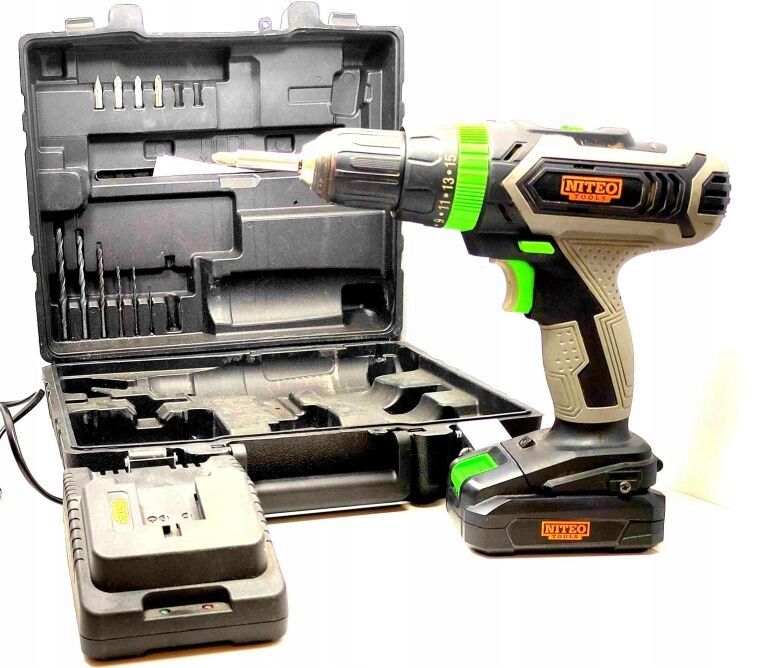 WKRĘTARKA NITEO TOOLS 20V WALIZKA BATERIA + ŁAD - 11287037761 - oficjalne archiwum Allegro