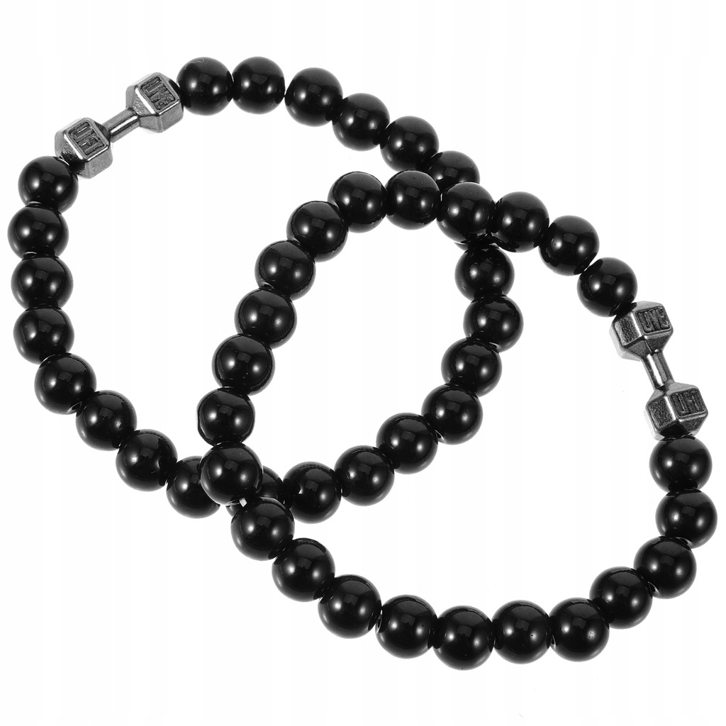 Gym Bracelets Men Mens Bead Beads Weighted Black - 14040723201 ...