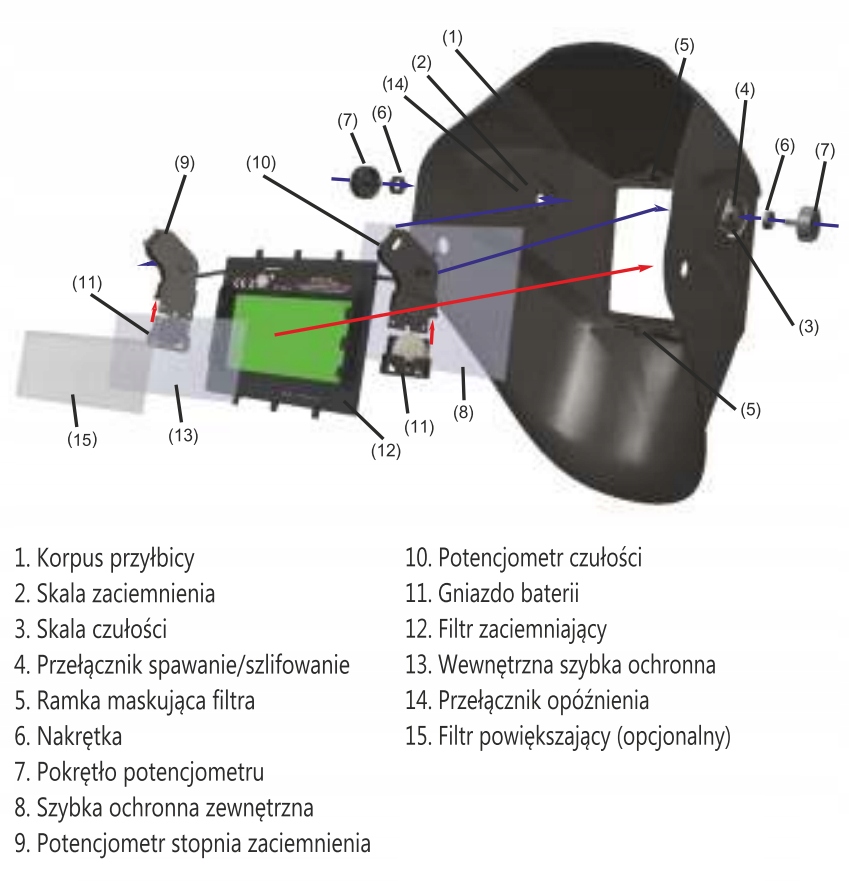 Купить Шлем с автозатемнением Sherman V3b CARBON GREY: отзывы, фото и ...
