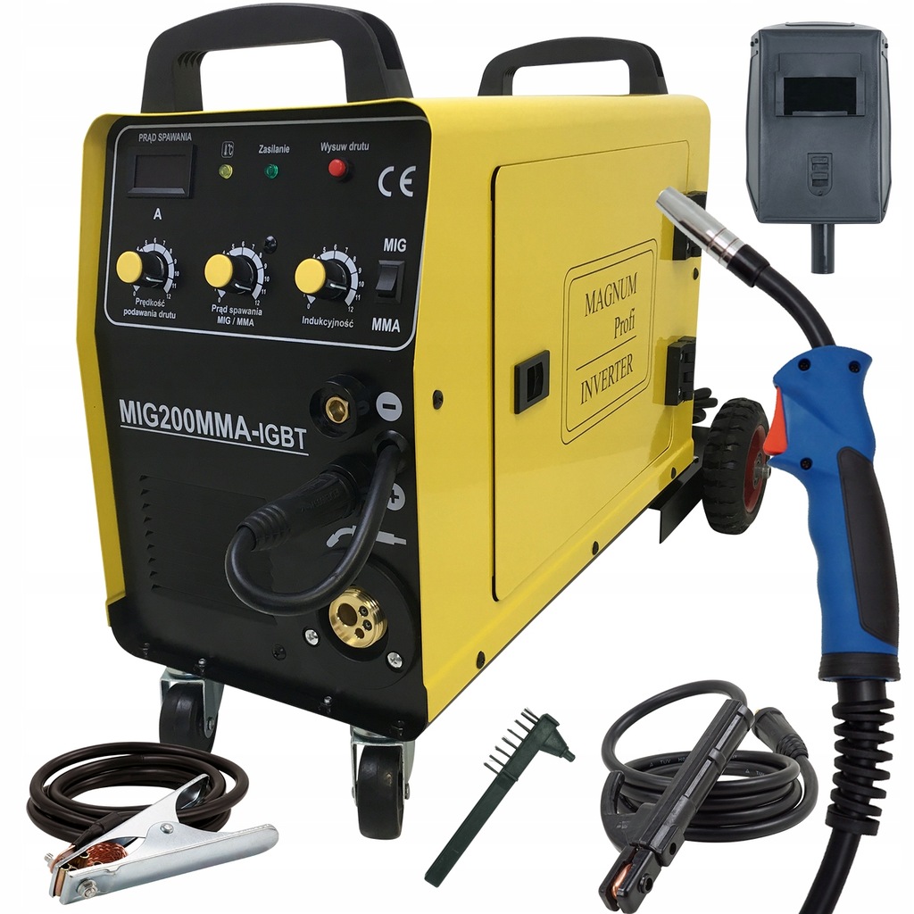 SPAWARKA migomat Magnum MIG 200A MMA MAG IGBT 230V - 11198729009 - oficjalne archiwum Allegro