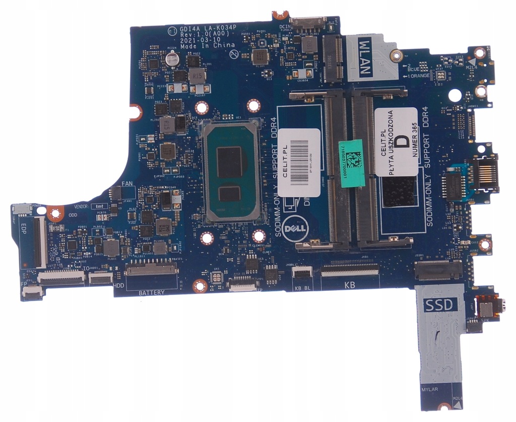 Płyta główna DELL Inspiron 3501 D - 12874473619 - oficjalne archiwum ...