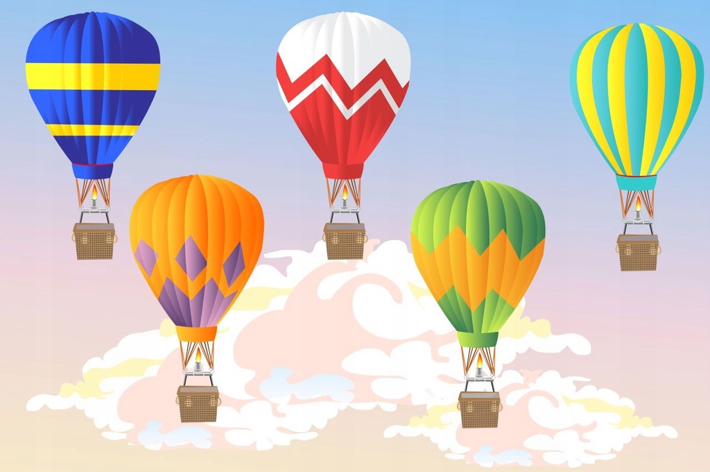 Plakat balony ,balon,chmury ,chmura ,3d 40x30cm - 12105208486 - oficjalne archiwum Allegro