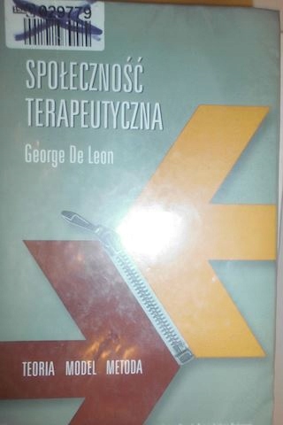 Społeczność terapeutyczna - George. De Leon - 17085438449 - oficjalne ...
