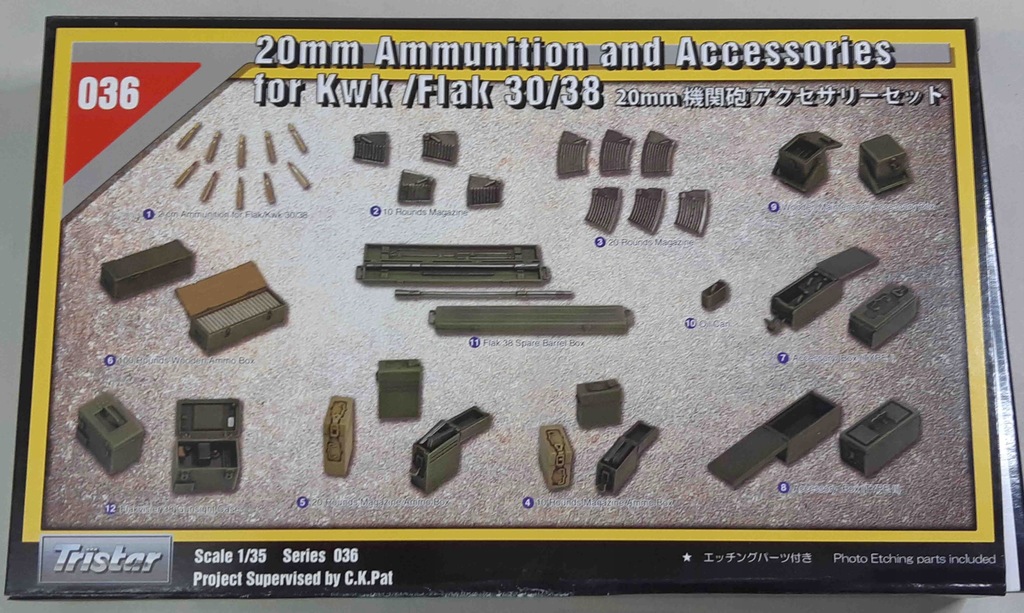 20mm Amm+Acces. KwK/Flak 30/38 Tristar 35036 1/35 - 12831150853 ...