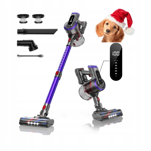 ODKURZACZ BEZPRZEWODOWY 4W1 BUTURE JR400 PIONOWY 33KPA HEPA BOGATY ...