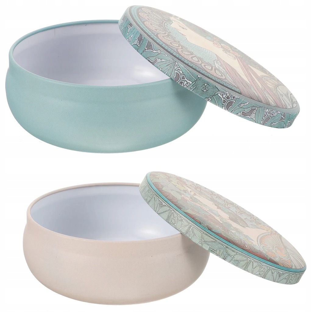 4Pcs Round Tinplate Metal Cookie Tins Tins Box - 13622189745 ...