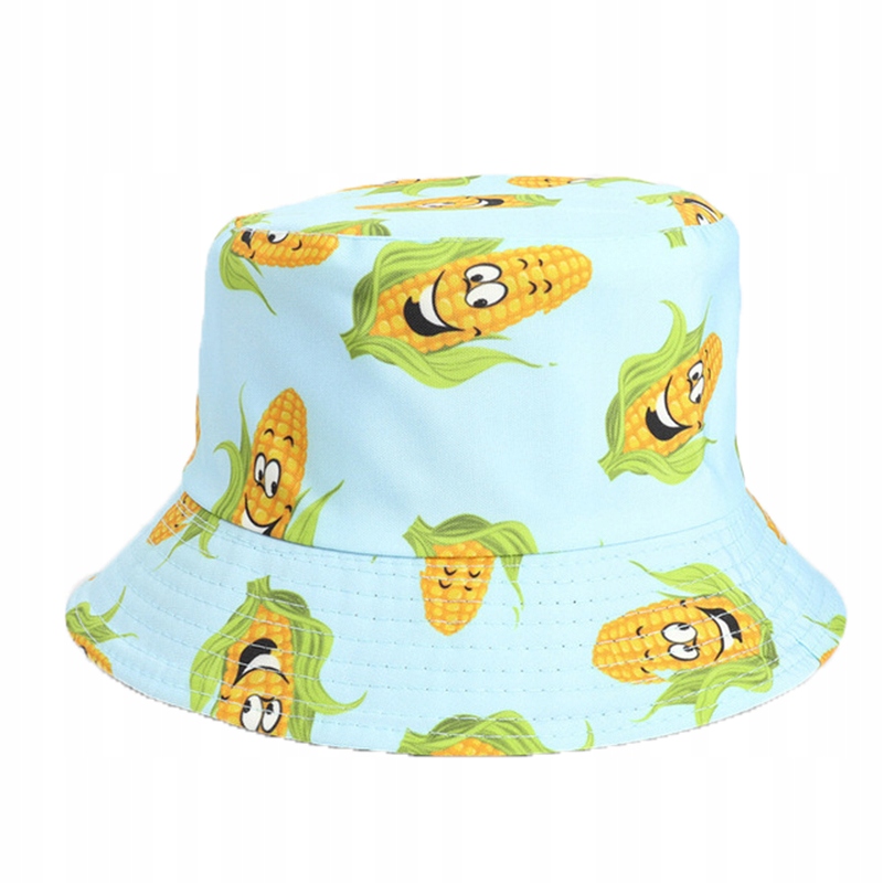 KAPELUSZ RYBACKI BUCKET HAT CZAPKA Warzywa Druku - 10844010250 - oficjalne archiwum Allegro