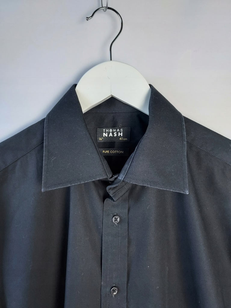 THOMAS NASH czarna koszula na spinki 41 - 11937834389 - oficjalne ...