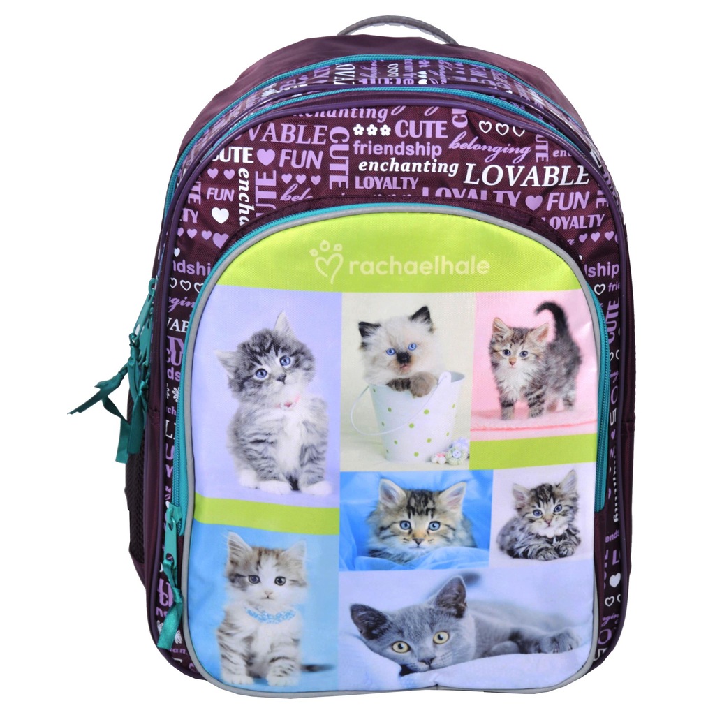 PLECAK SZKOLNY Z KOTKIEM KOTEM KOT DLA DZIEWCZYNY - 10038348340 - oficjalne archiwum Allegro