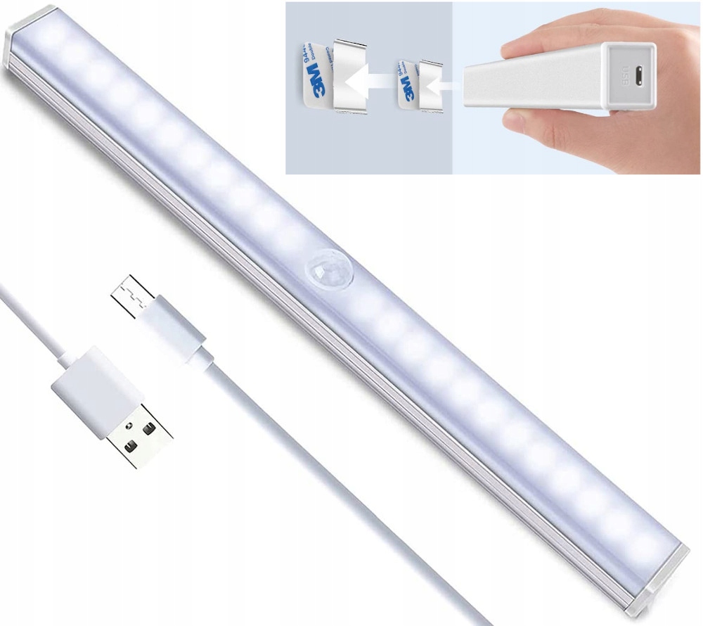 LISTWA Lampa LED do SZAFY z CZUJNIKIEM Ruchu 3687 - 13933858721 ...