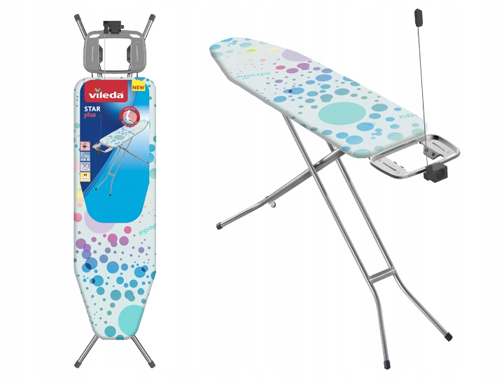 DESKA DO PRASOWANIA VILEDA STAR PLUS Z GNIAZDKIEM - 11180546370 ...