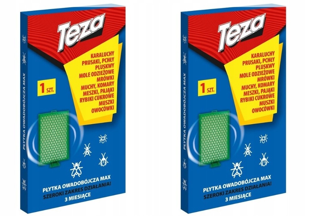 TEZA PŁYTKA OWADY LATAJĄCE BIEGAJĄCE OWADOBÓJCZA 2 - 12406153980 ...