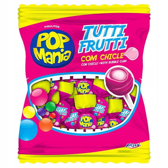 POP MANIA LIZAKI TUTTI FRUTTI Z GUMĄ BALONOWĄ 50SZ - 13415892332 ...