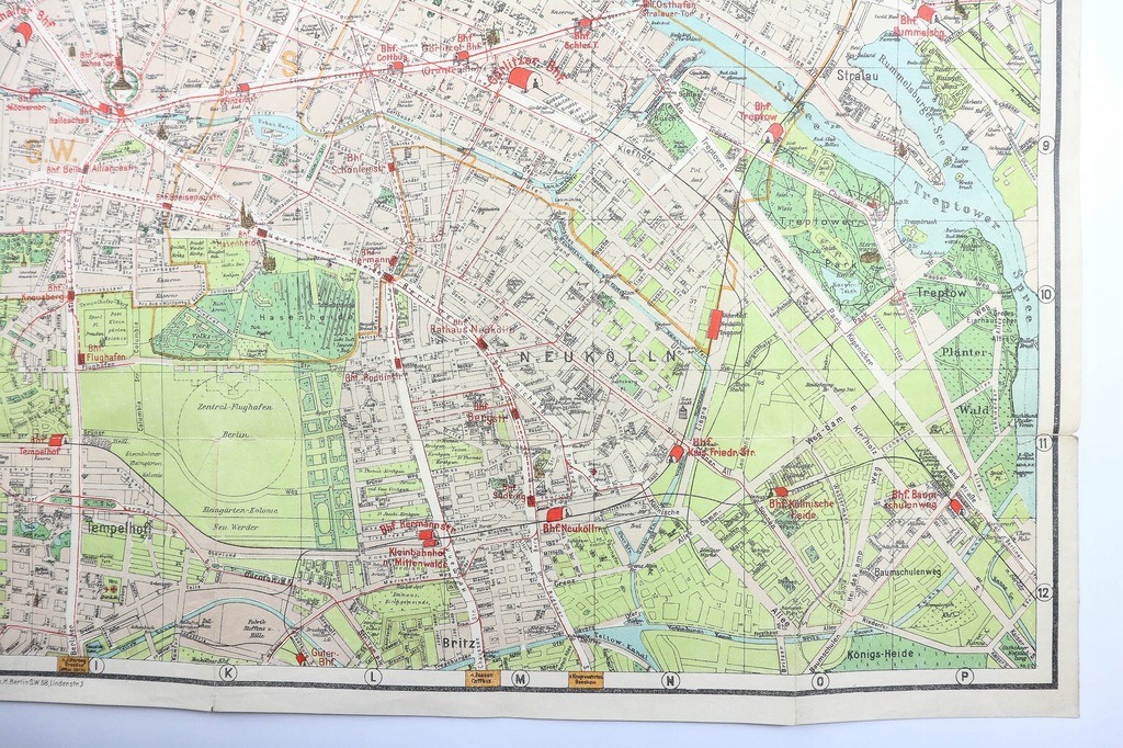 Mapa Berlina przed 1945 - 11787449219 - oficjalne archiwum Allegro