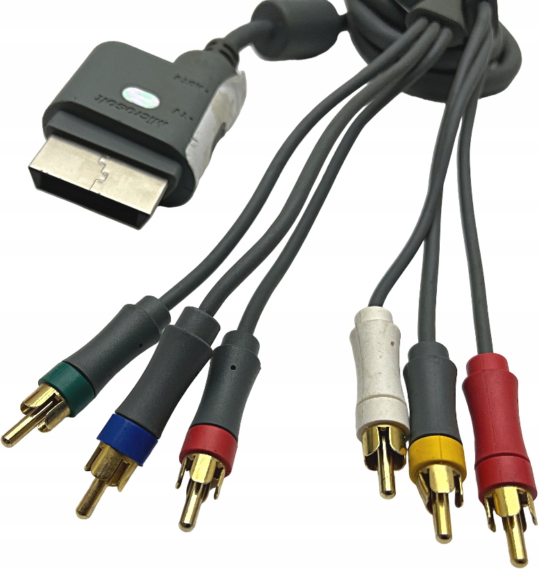 ORYGINALNY KABEL MICROSOFT XBOX 360 COMPONENT HD AV CABLE X801255-100 ...