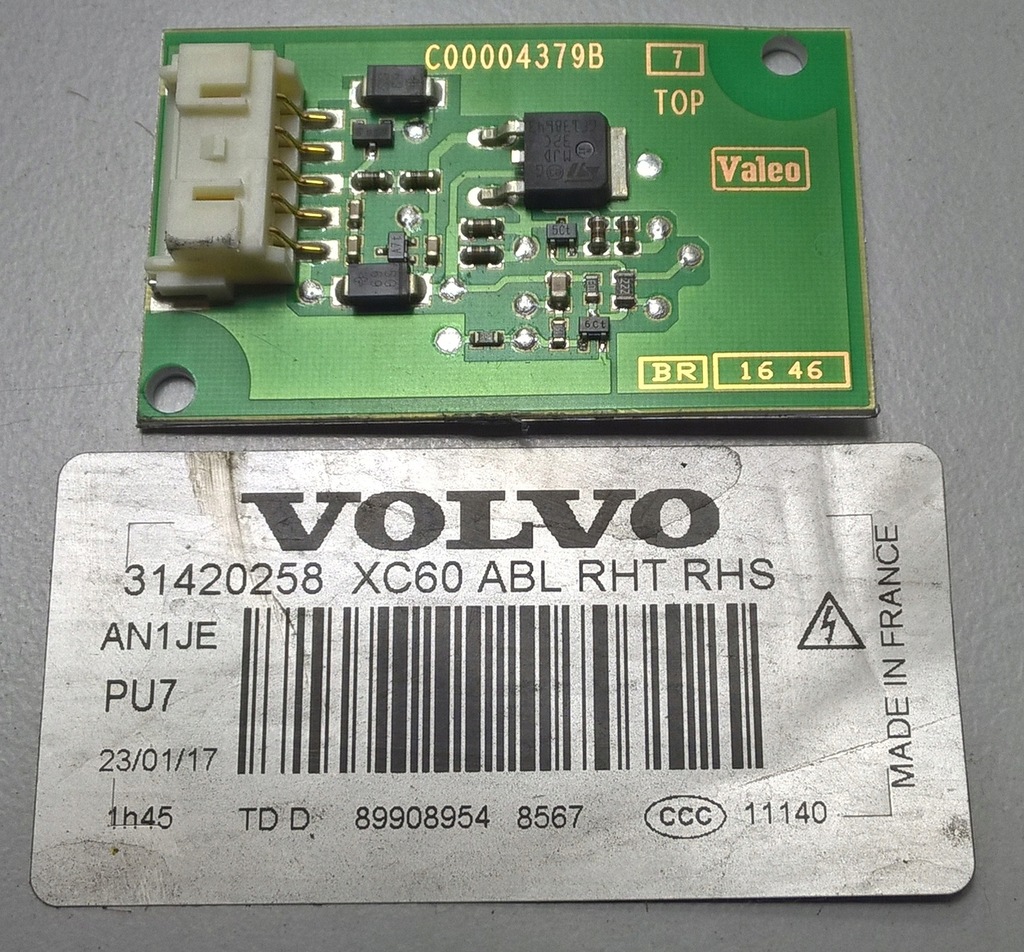 VOLVO XC60 LIFT 13- MODUŁ LED LAMPY BI XENON VALEO - 7843308516 ...