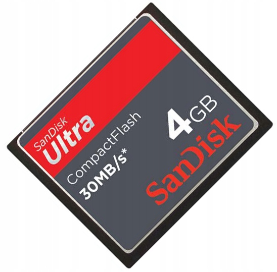 KARTA COMPACT FLASH SANDISK ULTRA 4GB - 13333640339 - oficjalne ...