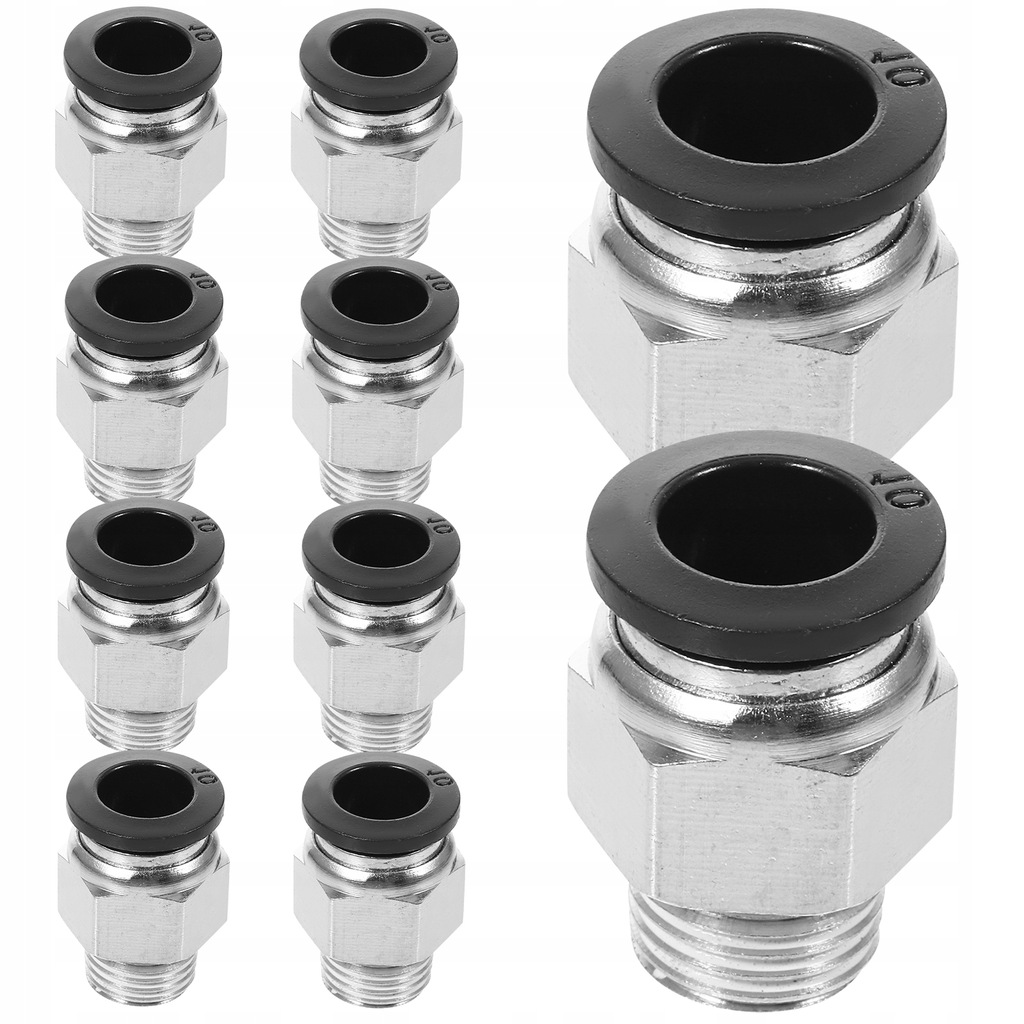 AIR QUICK CONNECT FITTINGS HOSE PUSH PNEUMATIC TOOL CONNECTOR ...