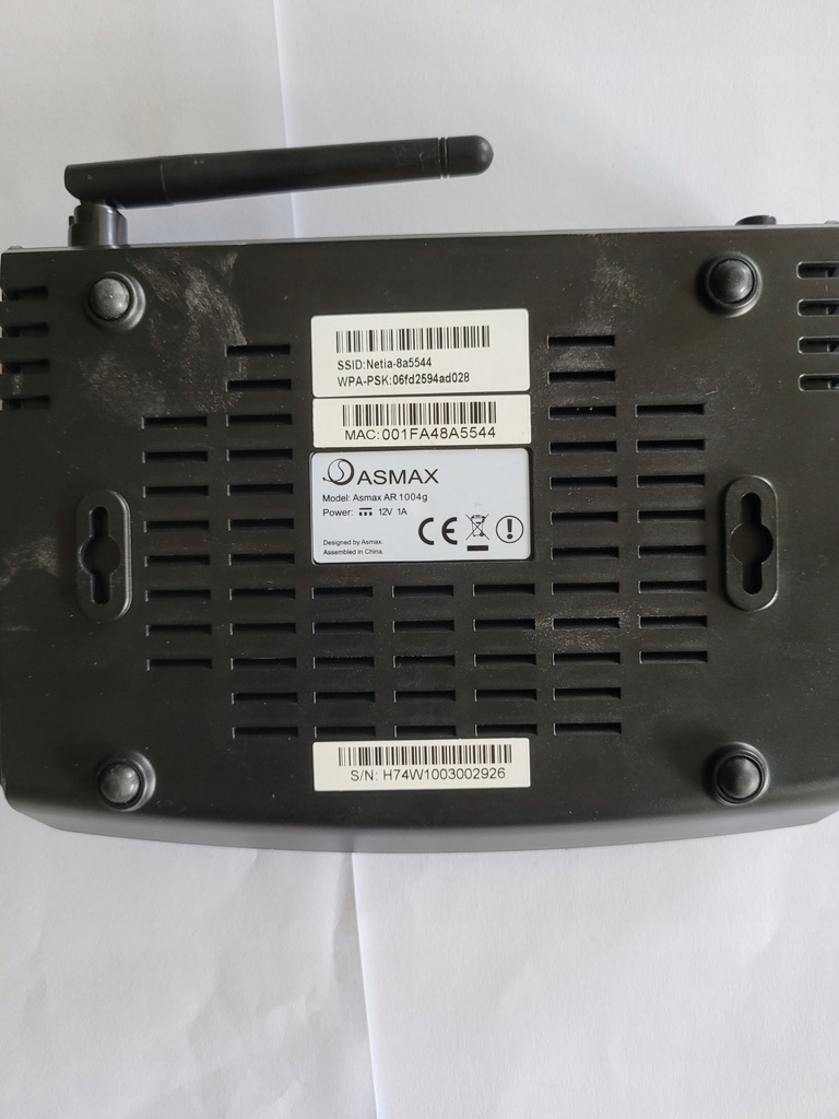 Router/modem Asmax AR 1004g Netia - 12690054248 - oficjalne archiwum ...