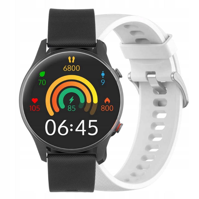 XIAOMI MI WATCH BLACK AMOLED SpO2 + KOLOROWY PASEK - 11394259218 ...