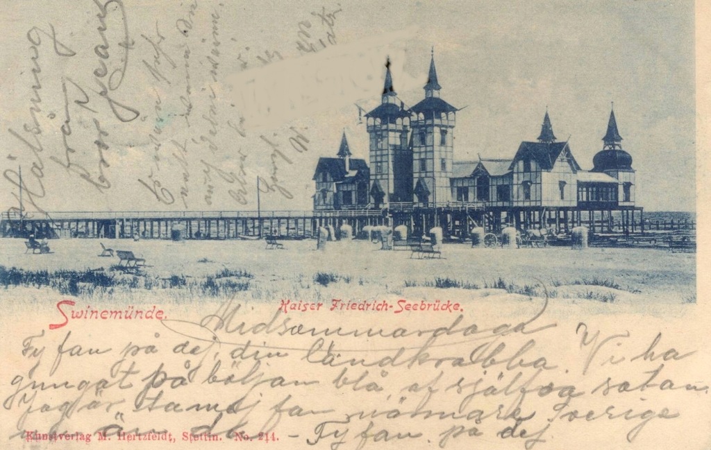 Swinemunde Świnoujście molo 1900r. - 14702909366 - oficjalne archiwum ...