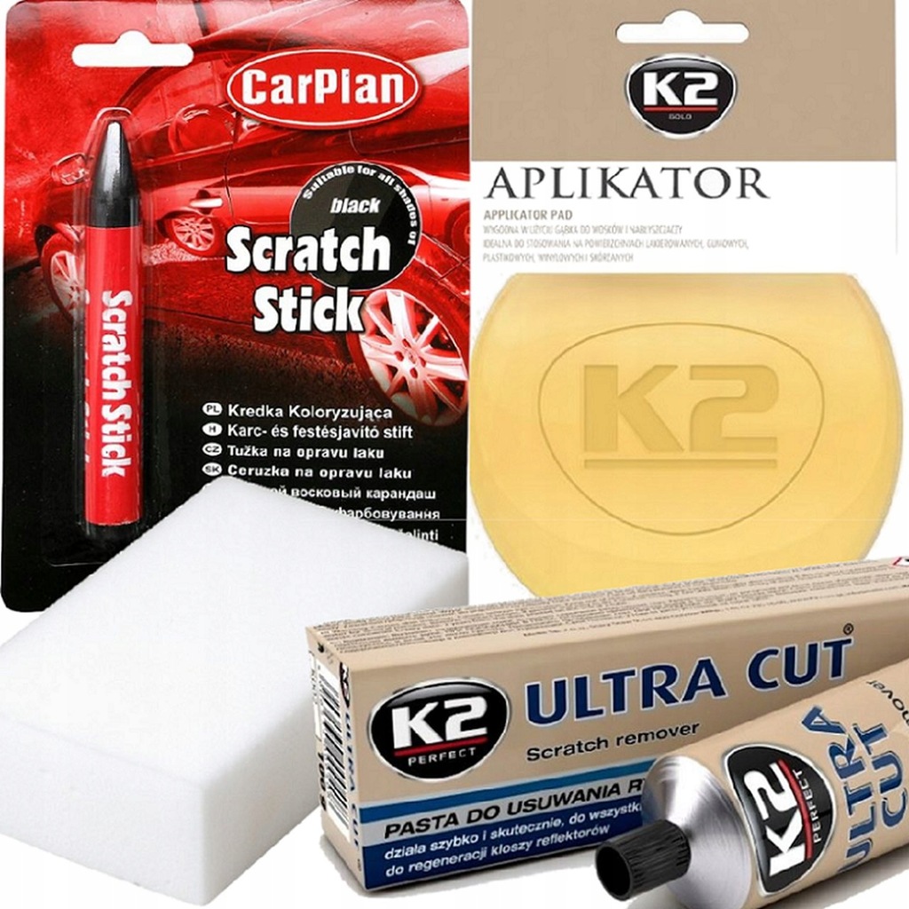 ZESTAW PISAK KREDKA PASTA DO USUWANIA RYS NA RYSY - 11846107968 ...