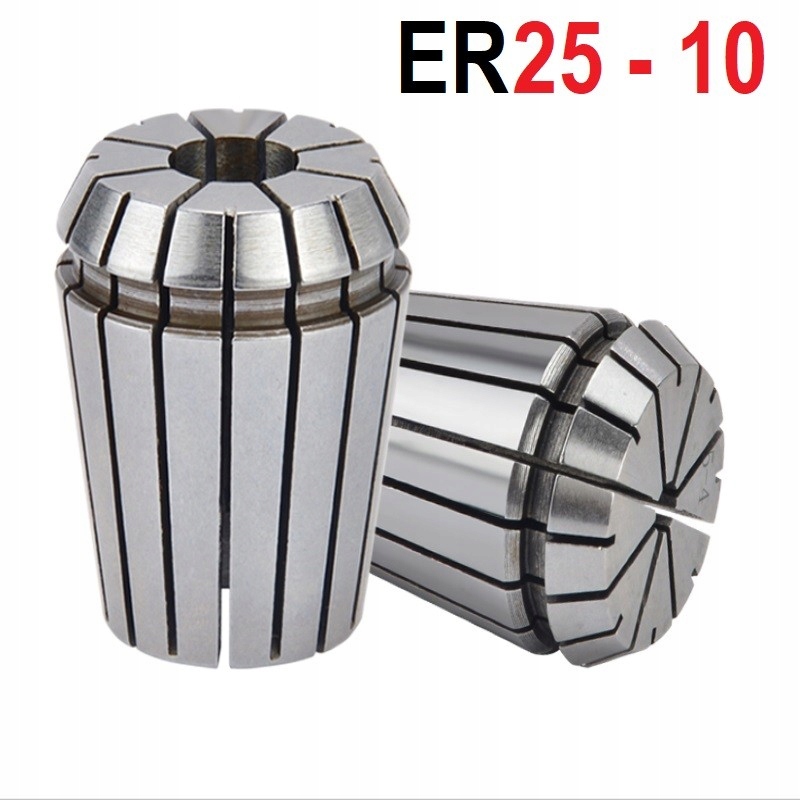 Tuleja zaciskowa ER25 FI 10 tulejka precyzyjna CNC - 12136529407 - oficjalne archiwum Allegro