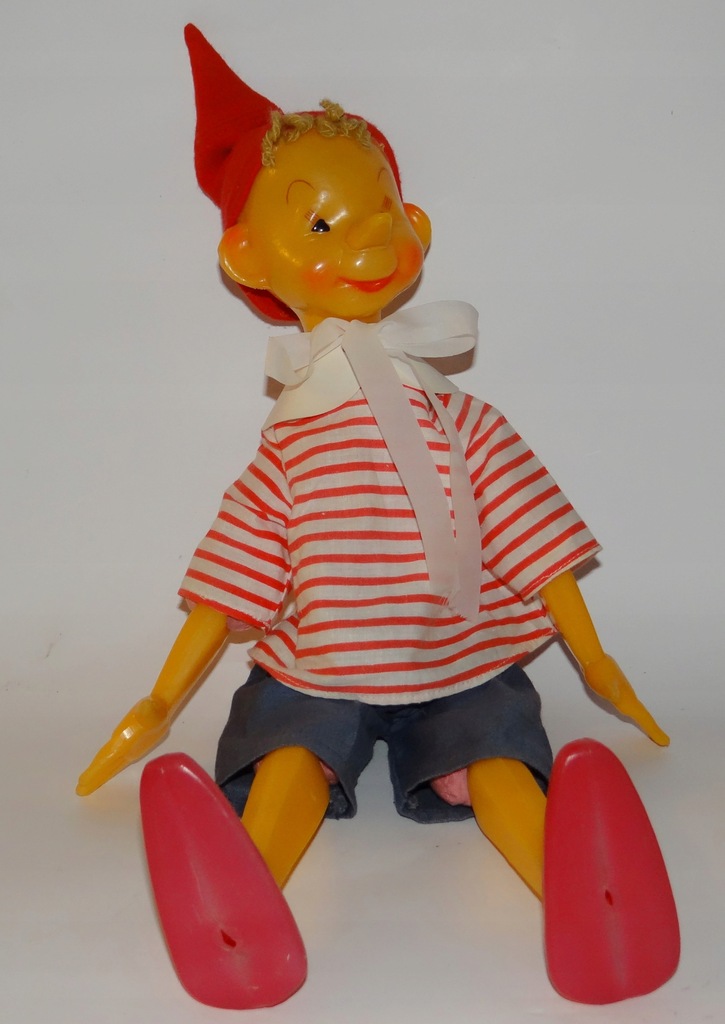 STARA ZABAWKA LALKA z PRL-u PINOKIO - 12679283717 - oficjalne archiwum ...