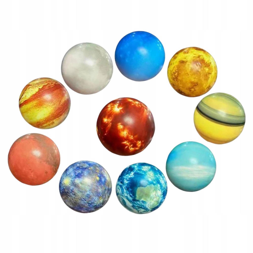 de-10x Solar System Planet Balls Relieve Tension Astronomy Sensory Bal ...