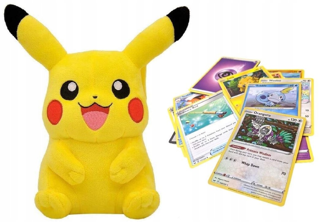 MASKOTKA PIKACHU POKEMON PLUSZAK PIKACZU DUŻA - 11872297726 - oficjalne ...