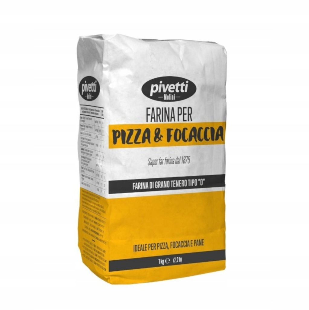Mąka do pizzy i focaccia Typ „00” 1 kg Pivetti - 12826080119 ...