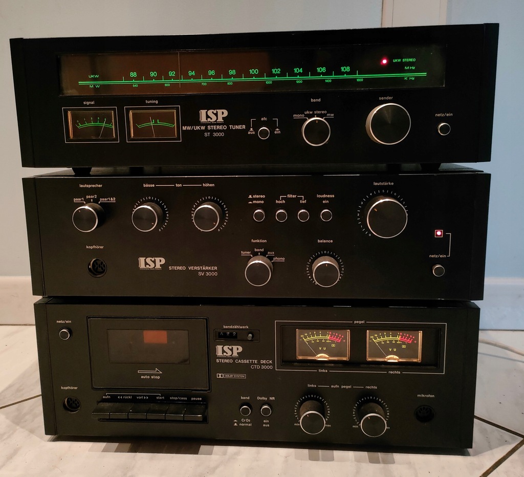 Zestaw STEREO ISP Vintage SV 3000 ST 3000 CTD 3000 - 13113408861 ...