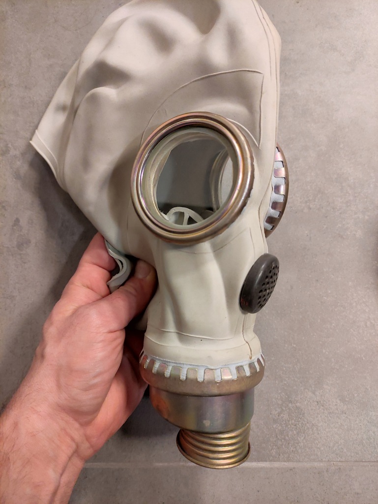 Maska przeciwgazowa słoń z komorą foniczną Roz-1 - 13571176597 - oficjalne archiwum Allegro