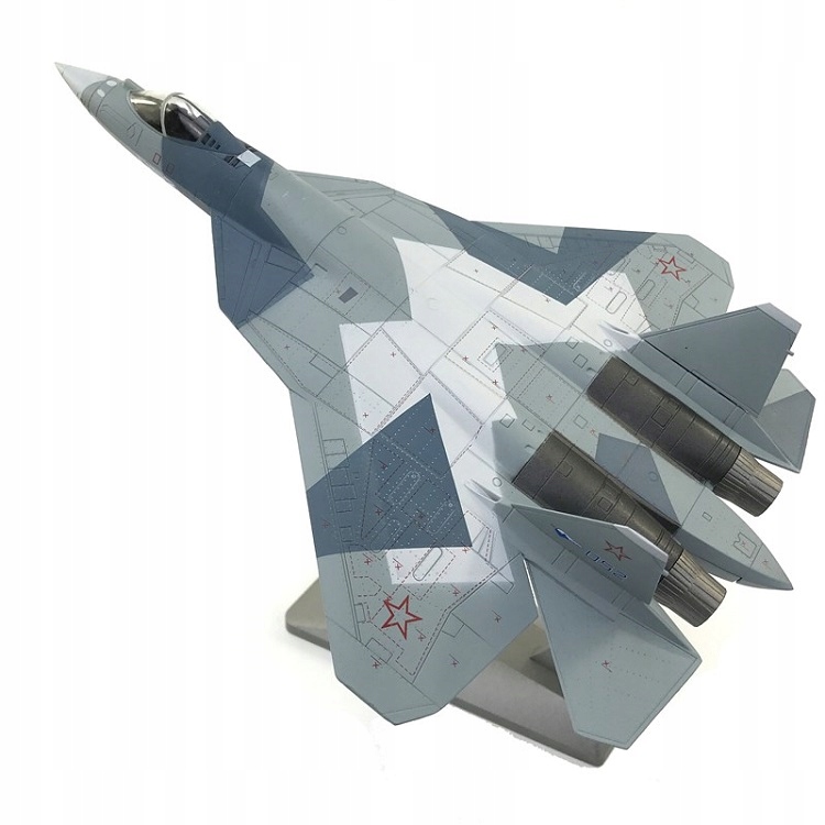 Sukhoi Su-57 metalowy model 1:72 - 12057959848 - oficjalne archiwum Allegro