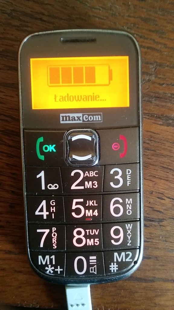 Telefon Max Com dla seniora - bateria do wymiany - 13167303835 ...