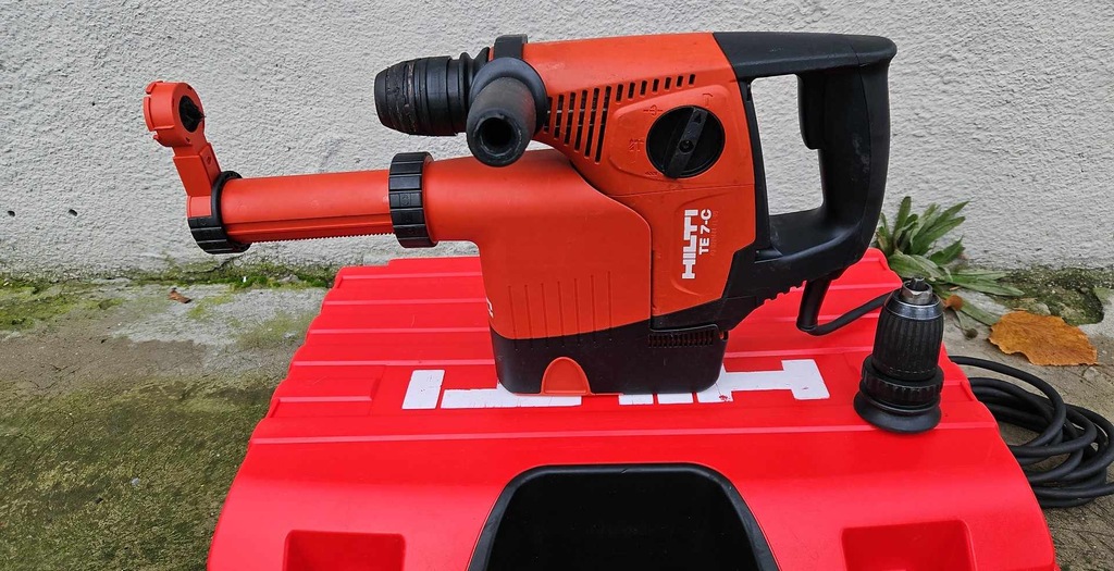 HILTI TE 7-C + TE DRS-M młotowiertarka + pyłopochłaniacz - 14766825252 - oficjalne archiwum Allegro