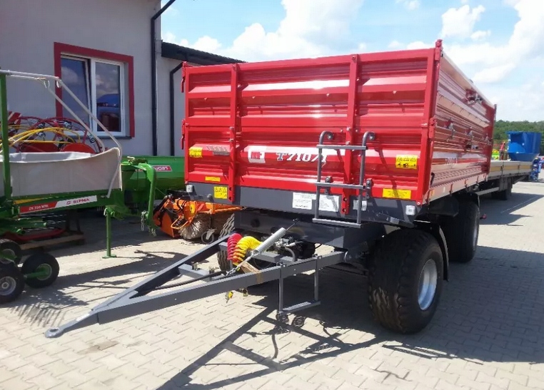 Przyczepa Rolnicza Dwuosiowa METAL-FACH T710/1 6t - 9013863641 - oficjalne archiwum Allegro