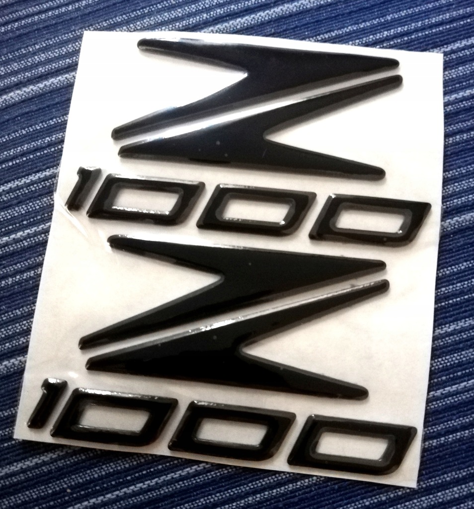 Logo Z1000 Kawasaki BLACK 2szt Emblemat 3D Z 1000 - 12547529639 - oficjalne archiwum Allegro