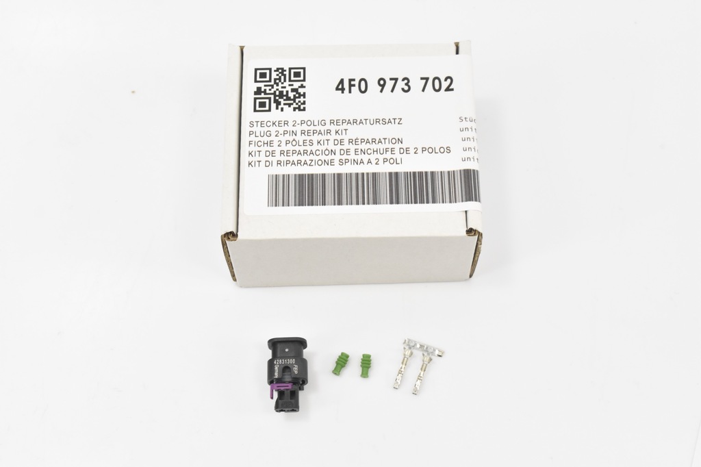 KOSTKA WTYCZKA 2PIN 4F0973702 AUDI VW SKODA SEAT - 13389906428 ...
