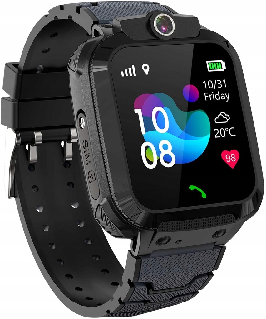 PTHTECHUS Wodoodporny smartwatch dla dzieci czarny - 12944778419 ...