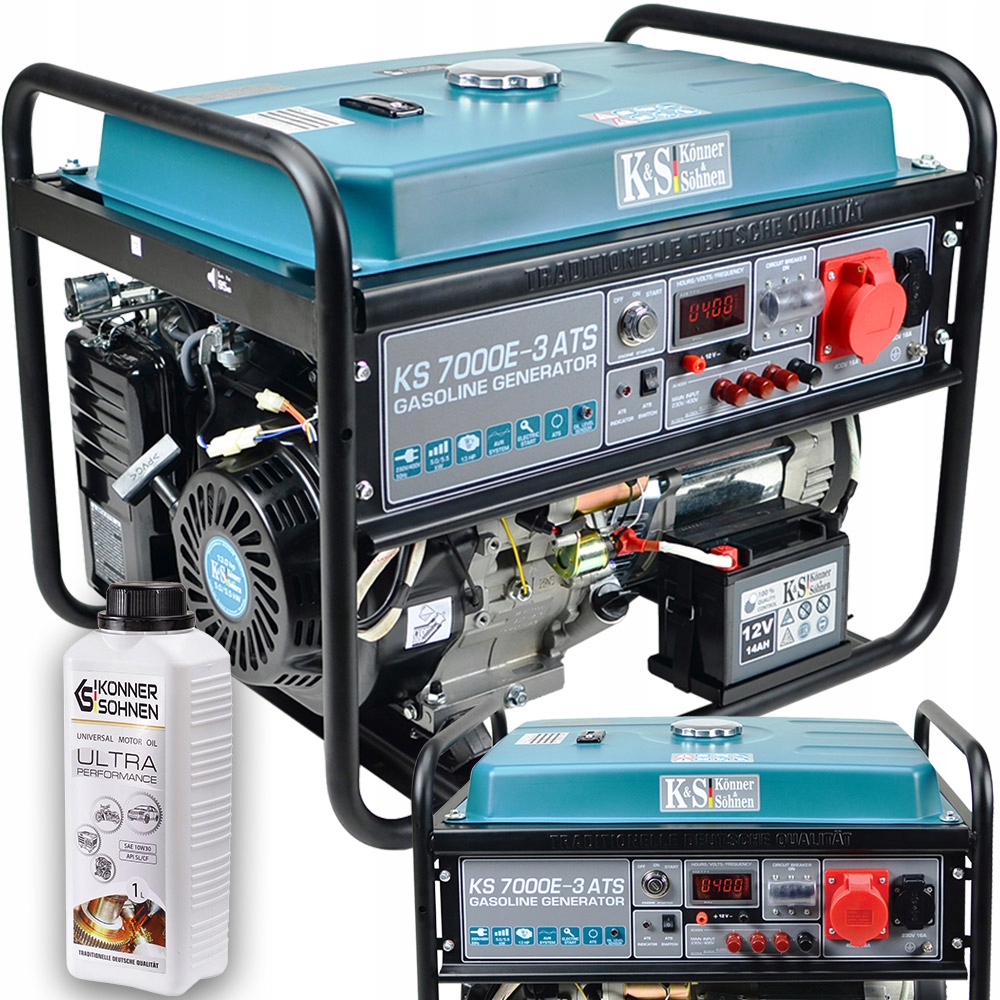 AGREGAT PRĄDOTWÓRCZY KS 7000E-3 ATS 3 FAZY 5,5kW - 12652714387 - oficjalne archiwum Allegro