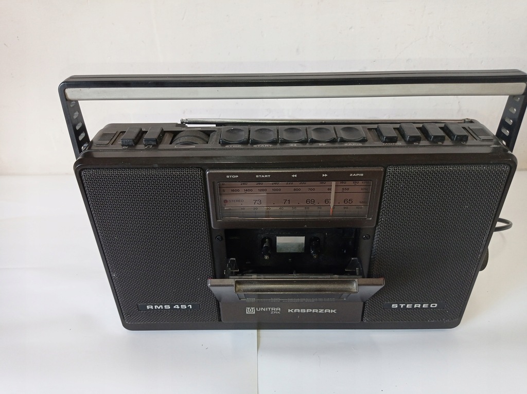 RADIO MAGNETOFON KASETOWY RMS 451 - KASPRZAK - GRA - 12601172936 ...