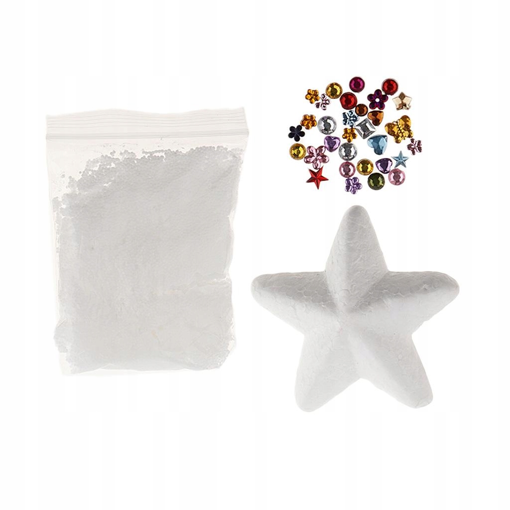 1 Set Mud Floam Slime Putty and Foam Star DIY Sludge Clay Toys White ...