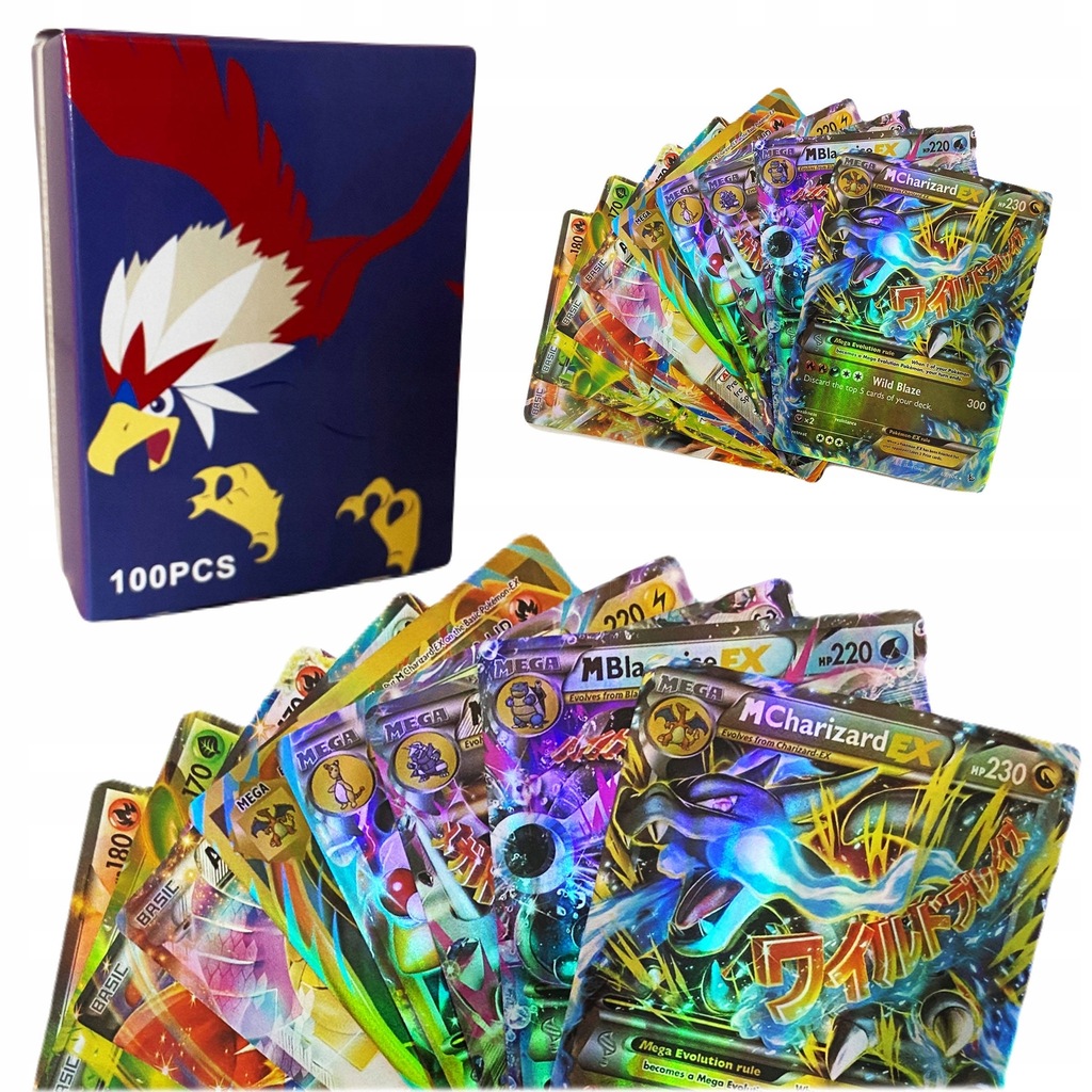 KOLEKCJONERSKIE KARTY POKEMON EX RULE BOX 100 SZT. - 12660037751 ...